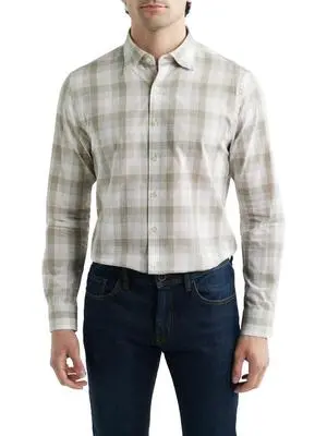 Johnnie-o Umstead Plaid Button-up Shirt - Sage