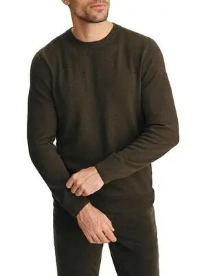 34 Heritage Cashmere & Silk Blend Crewneck Sweater Khaki