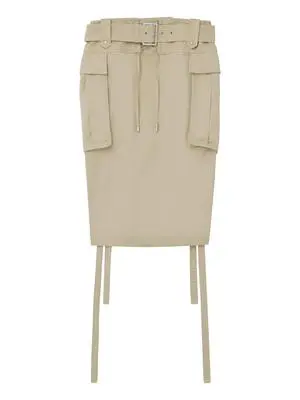 Alexander McQueen Midi Cargo Skirt - Beige