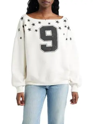 VINYL ICONS Nine Stars Graphic Sweatshirt - Marshmallow