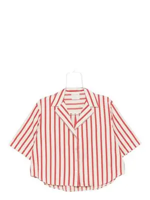 FORTE_FORTE Striped Shirt - Red
