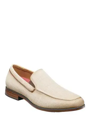STACY ADAMS Ridgely Moc-toe Loafer - Natural