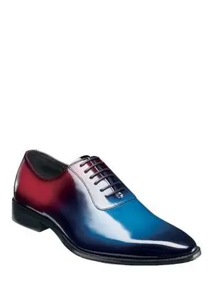 STACY ADAMS Shaffer Plain Toe Oxford - Navy Multi