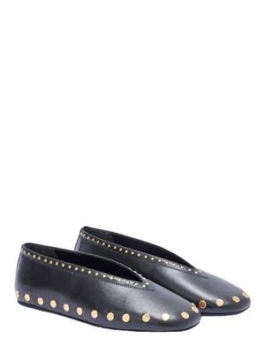 GANNI Jenny Studded Ballet Flat - Black