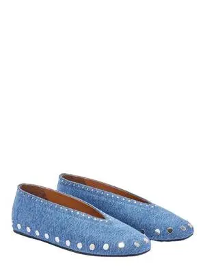 GANNI Jenny Studded Ballet Flat