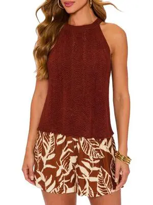 VICI Verona Sleeveless Sweater Dark Brown
