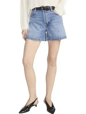 FRAME The Everyday High Waist Denim Shorts - Tempo