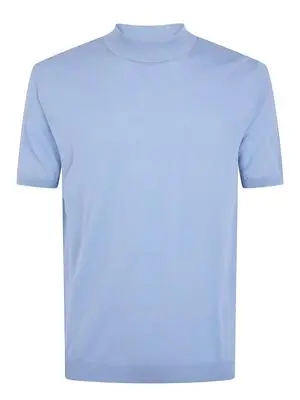 NUUR Short Sleeved Turtle Neck T-shirt - Blue