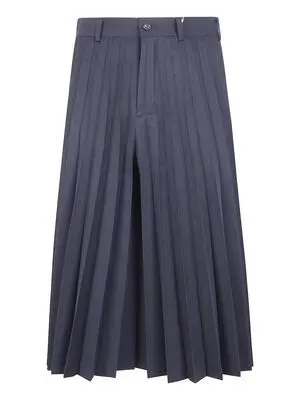 Comme Des Garçons Bermuda Plisset Trousers - Black