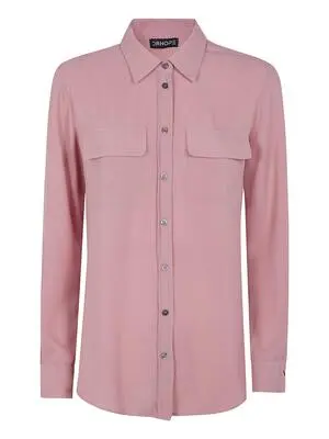 DRHOPE Pockets Shirt Pink