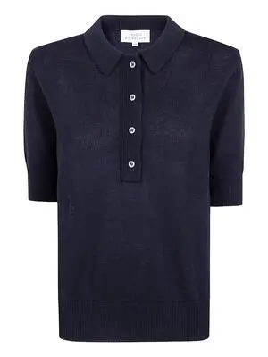STUDIO NICHOLSON Knitted Polo Top