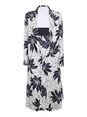 IBRIGU Printed Silk Overcoat - Multi