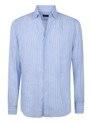 BARBA NAPOLI Classic Linen Stripes Shirt