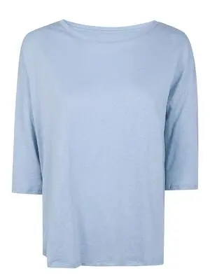 Majestic International Three Quarter Sleeve T-shirt - Blue