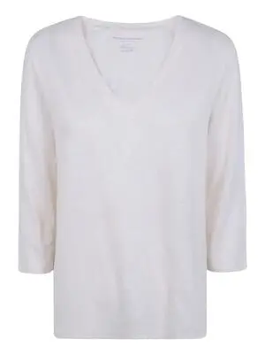 Majestic International Three Quarter Sleeve Linen Shirt - Beige