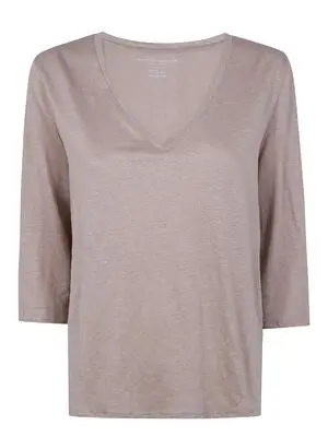 MAJESTIC INTERNATIONAL Three-Quarter Sleeve Linen Shirt