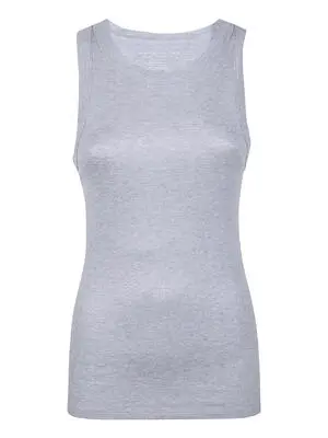 Majestic International Lurex Tank - Gray