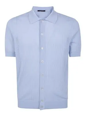 Tagliatore Short Sleeves Shirt - Blue