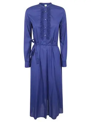 Aspesi Cotton Midi Dress - Blue