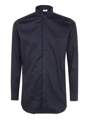 TINTORIA MATTEI 954 Wing Collar Shirt - Black