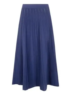 BLUGIRL Viscose Pointelle Skirt - Blue