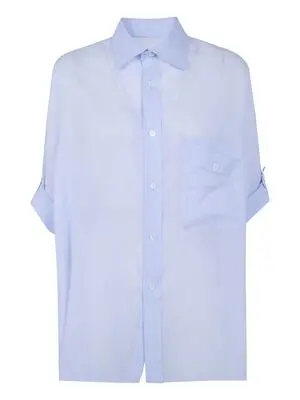 Y`S Dolman Sleeve Shirt - Blue