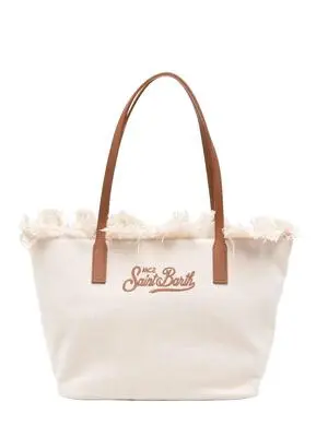 MC2 SAINT BARTH City Fringe Medium Bag - White