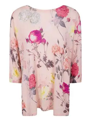 IN BED WITH YOU Round Neck Squared Fit Sweater - Pink