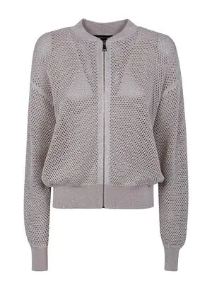 Fabiana Filippi Full Zip Sweatshirt - White