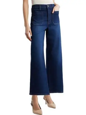 FRAME The Anchor High-waist Patch Pocket Jeans - Cicero