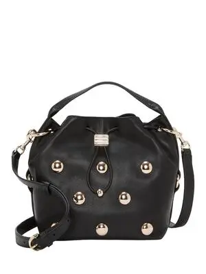 Vince Camuto Pippa Studded Bucket Bag - Black Stud Leather