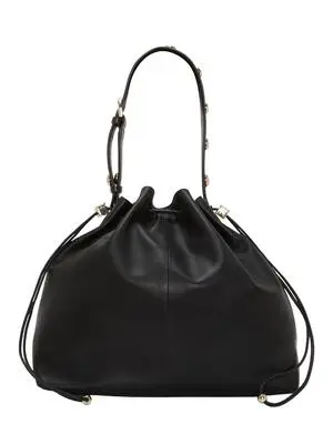 Vince Camuto Pippa Large Studded Bucket Bag Black Stud