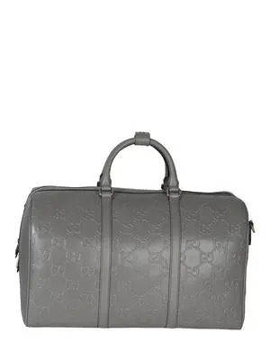 Gucci Gg Tennis Duffle Bag - Gray
