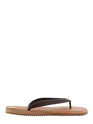Miu Miu Rubber Thong Sandals Brown