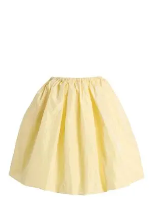 Prada Silk Taffeta Midi Skirt - Neutral