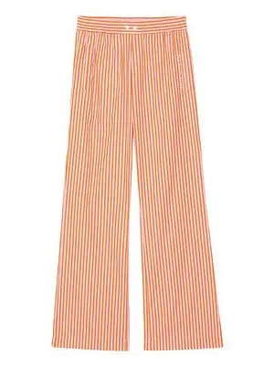 Zadig&Voltaire Stripe-Print Cotton Trousers Lady