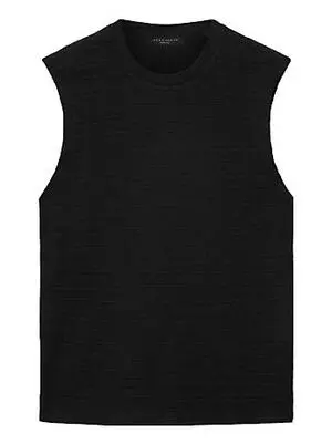 ALLSAINTS Cove Sleeveless Cotton Top - Jet Black