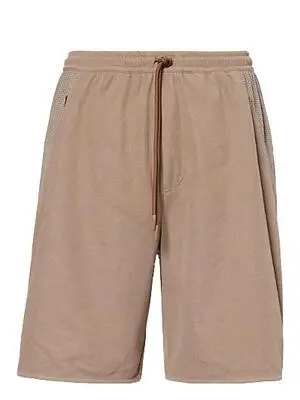 HIKING PATROL Orbit Drawstring Cotton-jersey Shorts - Walnut