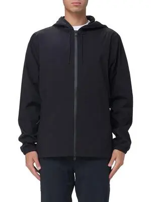 Rains Suva Jacket In Technical Fabric With Hood - Black