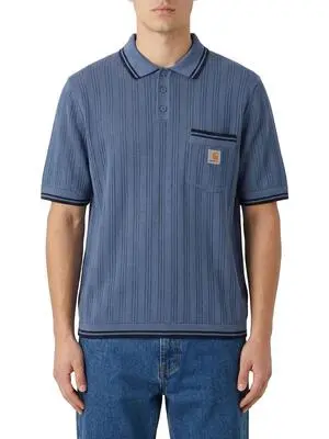 Carhartt Work In Progress Cotton Polo Shirt - Blue
