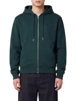 AMI Paris AMI Paris Zip-Up Hoodie Green