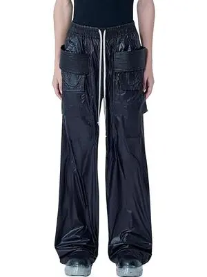 Rick Owens Rick Owens Drkshdw Black Belted Wide Leg Pants Black