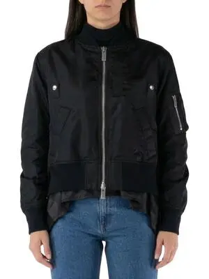 Sacai Nylon Bomber Jacket - Black