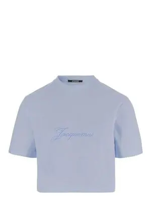 Jacquemus Cropped T-shirt - Blue