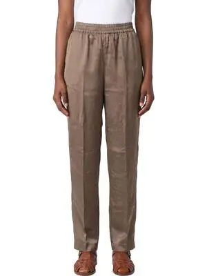 Aspesi Wide Leg Silk Trousers - Green