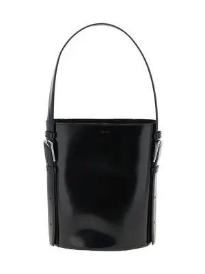 Coperni Patent Leather Bucket Bag - Black
