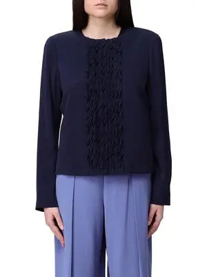 Emporio Armani Ruched Jacket - Blue