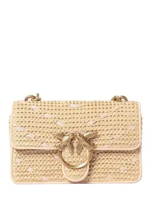 Pinko Pinko Woven Mini Bag With Bird Clasp Rope