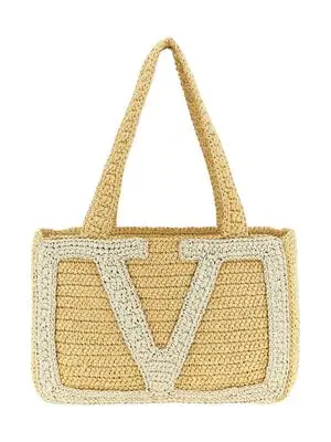 Valentino Garavani Woven Tote Bag - Beige