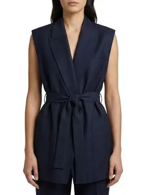 Brunello Cucinelli Belted Waistcoat - Blue
